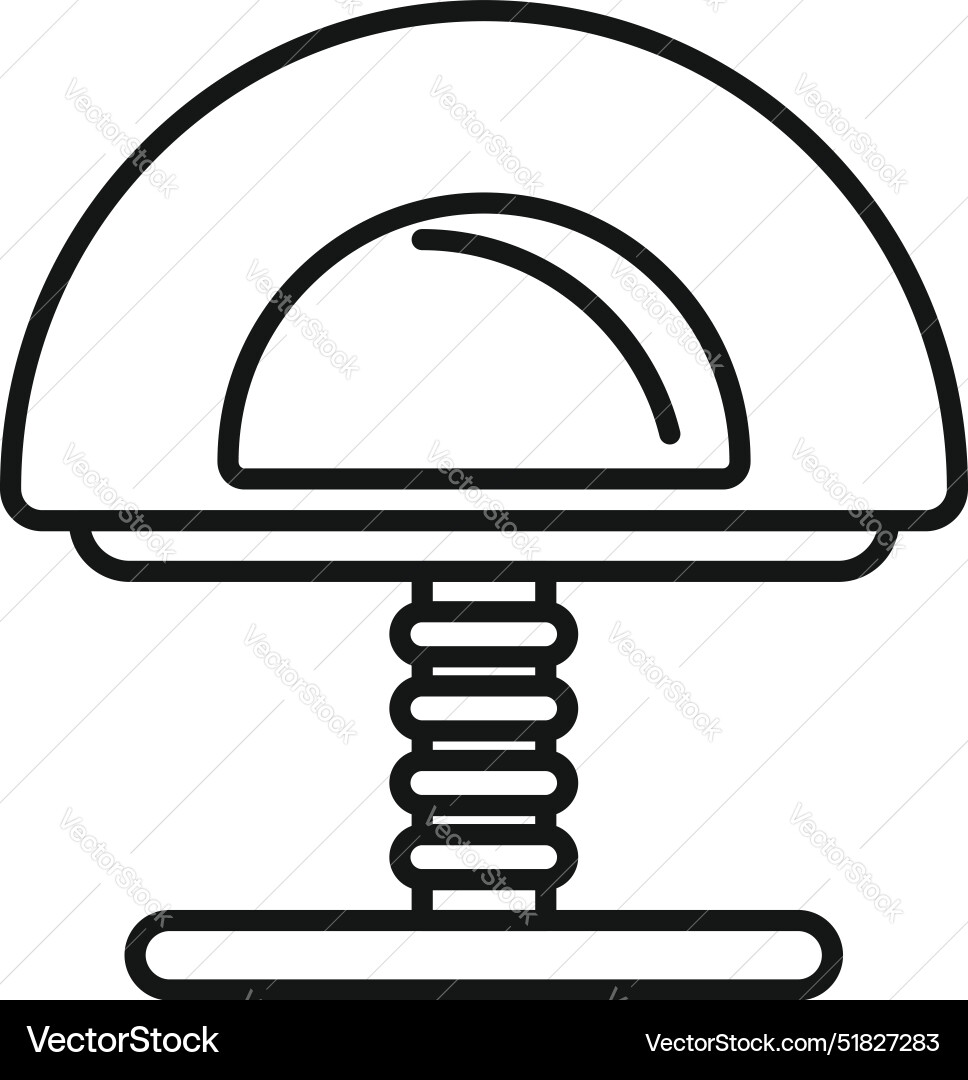 Baby jumper springing toy with protective Vector Image