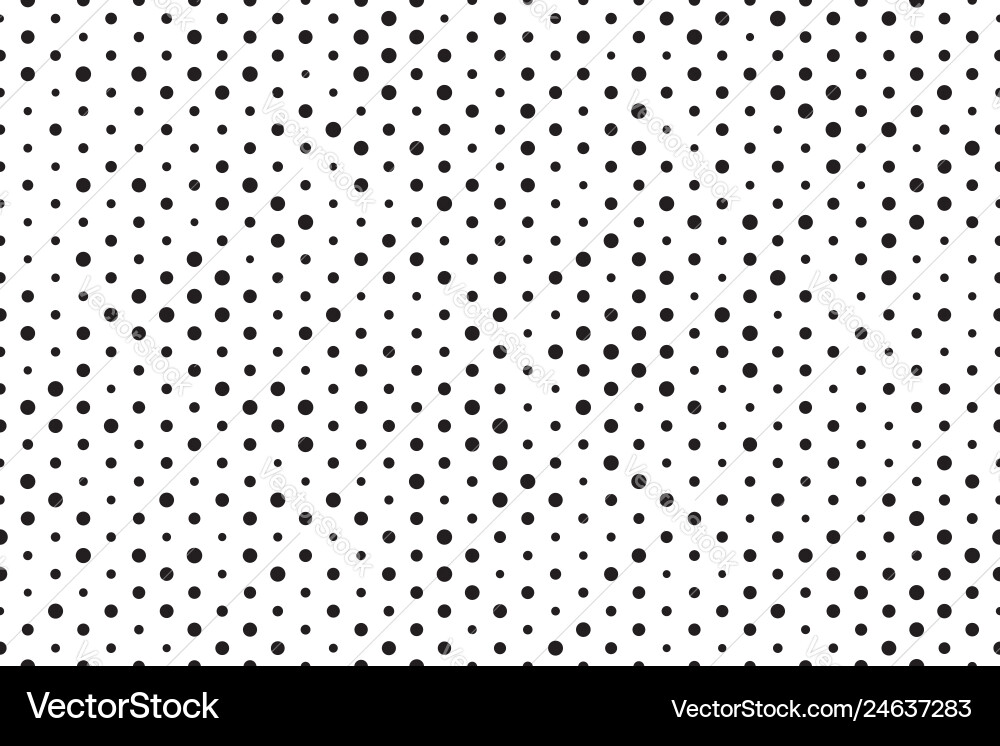 Black and White Dots Pattern Royalty Free Vector Image