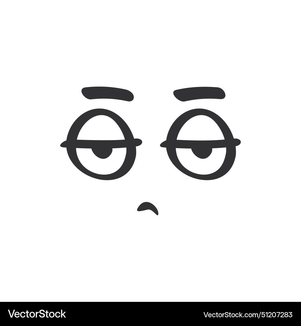 Bored expression nausea and stress of character Vector Image