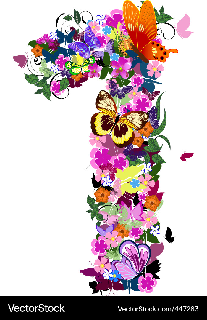 Number one Royalty Free Vector Image - VectorStock