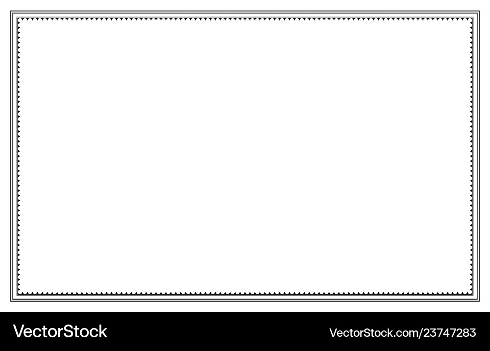 Paper design vintage style page border Royalty Free Vector