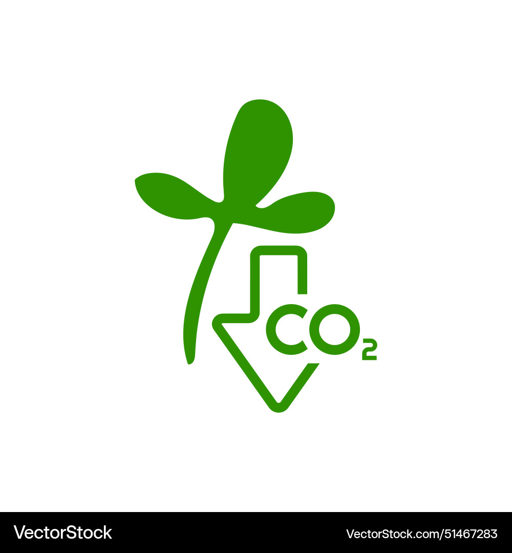 Reducing co2 emissions to stop climate change sign