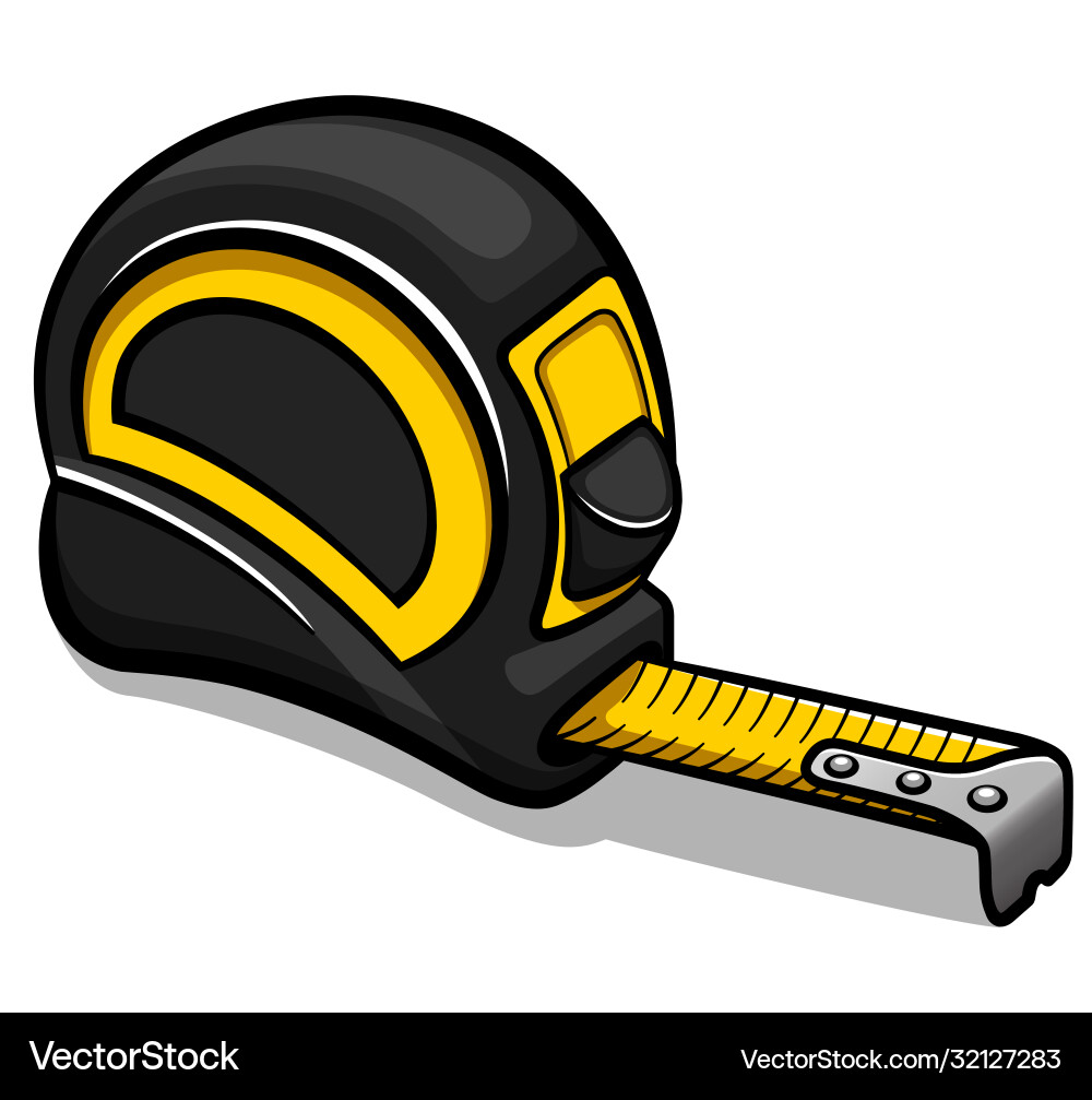 Tape measure cartoon isolated Royalty Free Vector Image