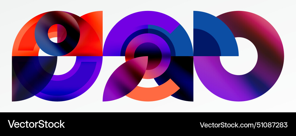 Word god is displayed in a colorful iris font Vector Image