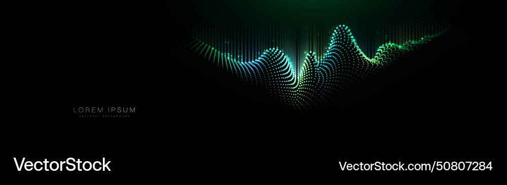 Abstract isometric 3d particle line graph Vector Image