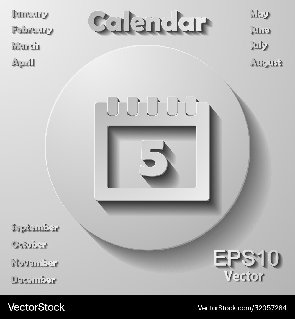 Colorful calendar Royalty Free Vector Image - VectorStock