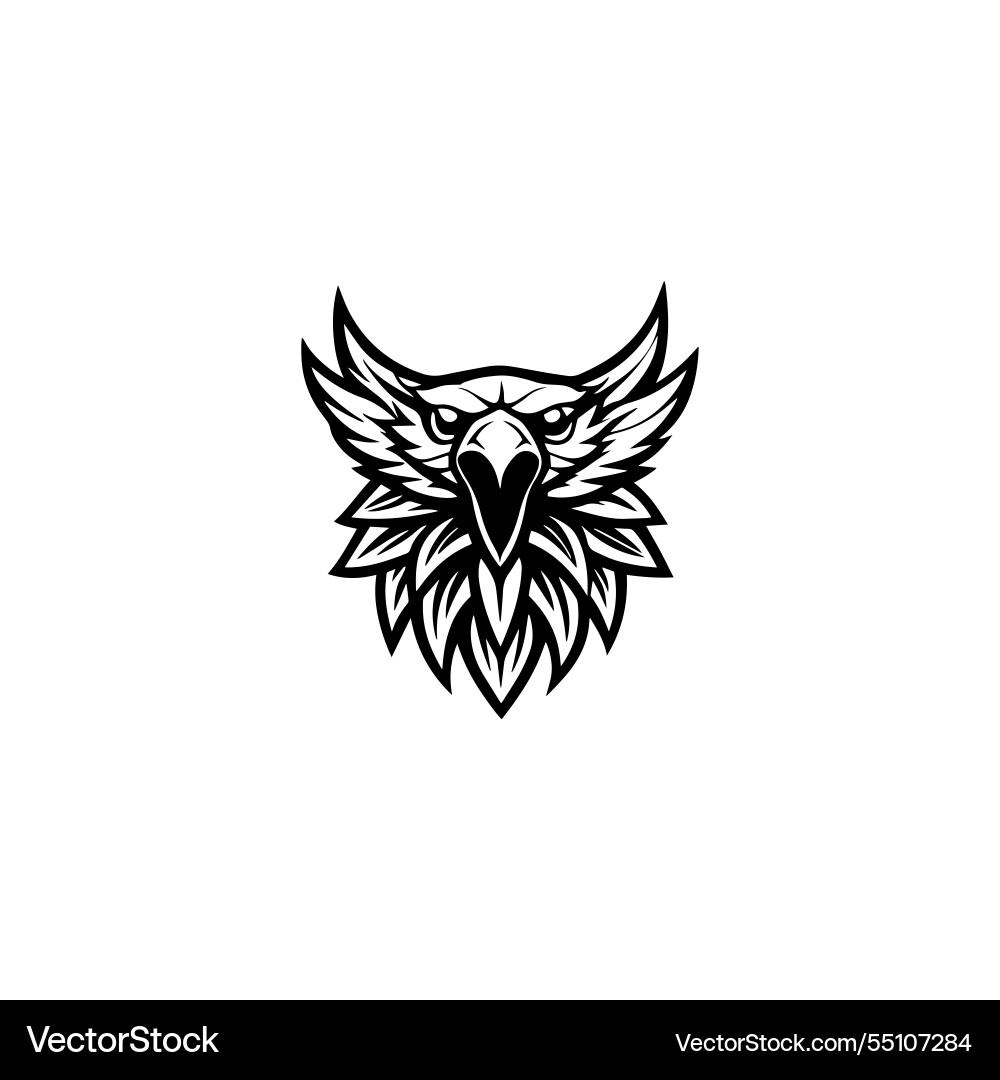 Eagle head icon logo Royalty Free Vector Image