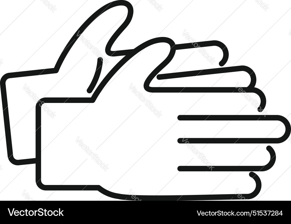 Pair of hands coming together in a universal Vector Image