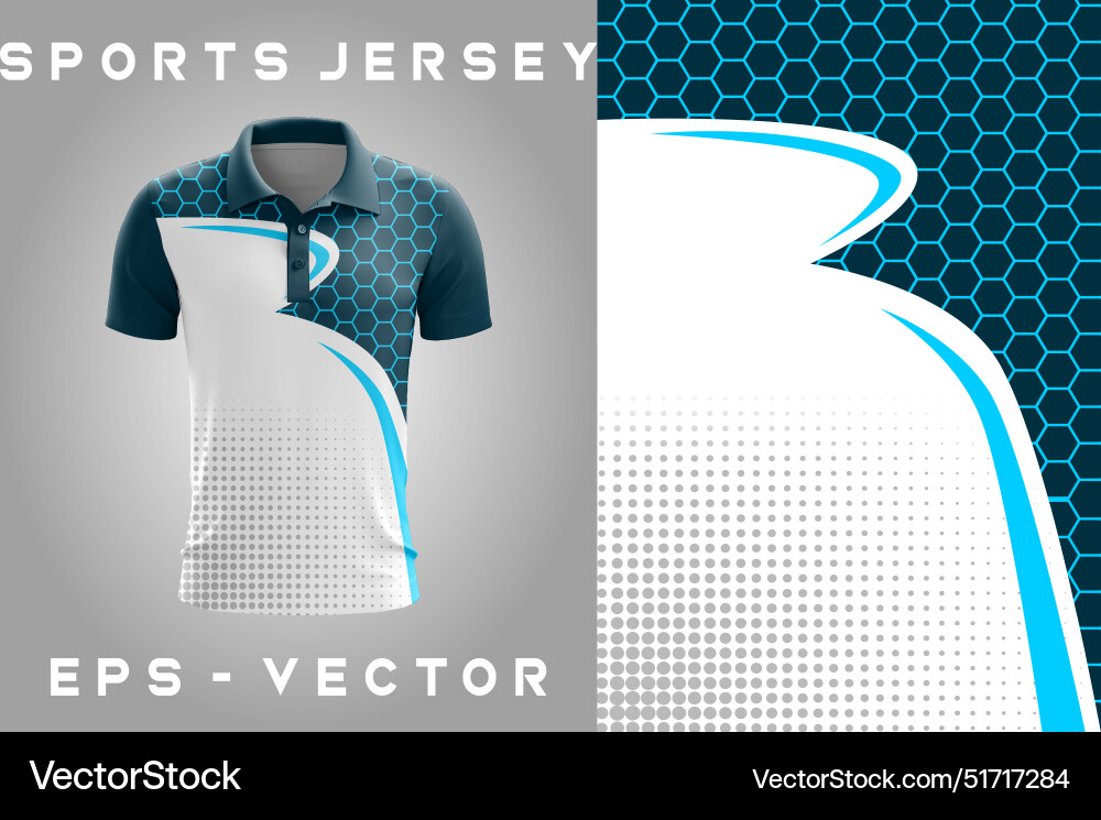 Sports jersey and background design Royalty Free Vector