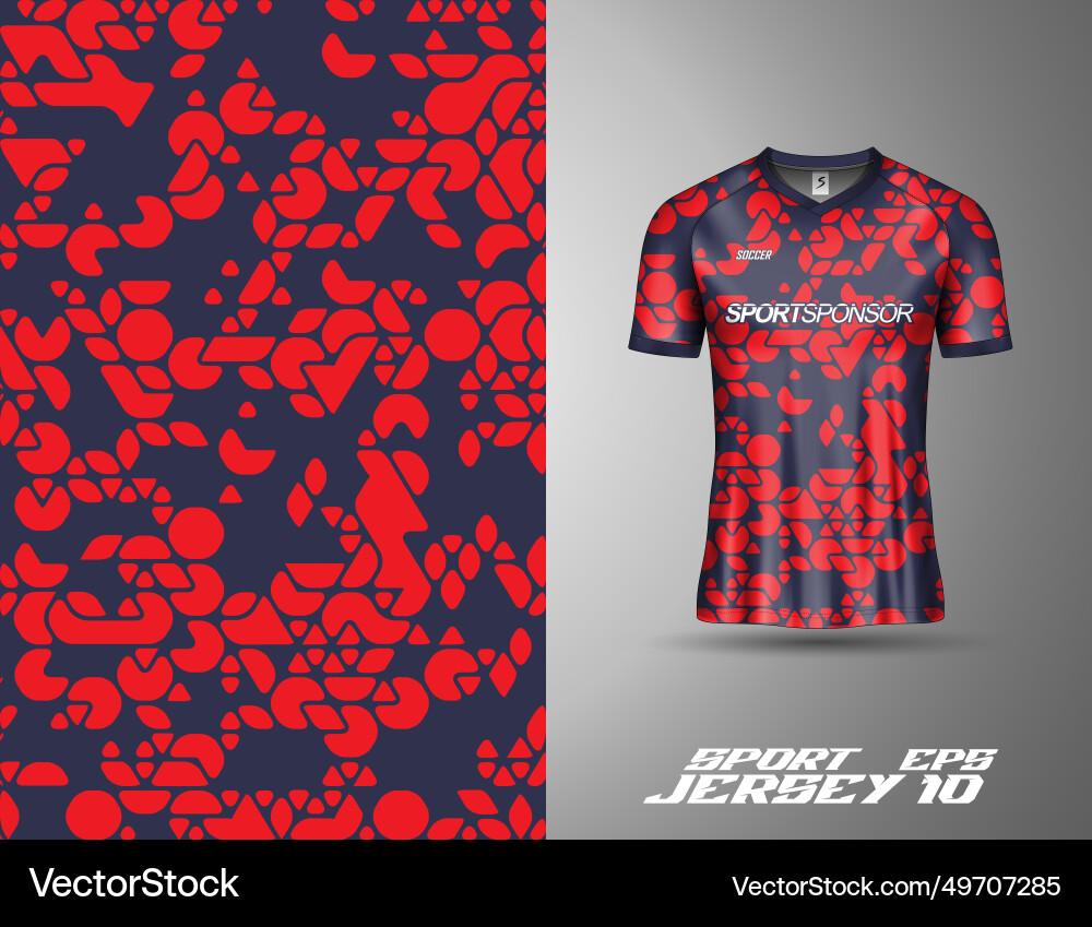 Abstract Triangle Sport Shirt Royalty Free Vector Image