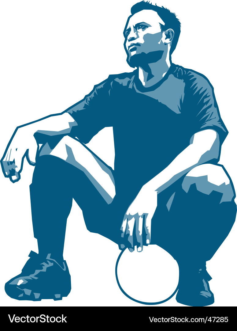 Football player Royalty Free Vector Image - VectorStock