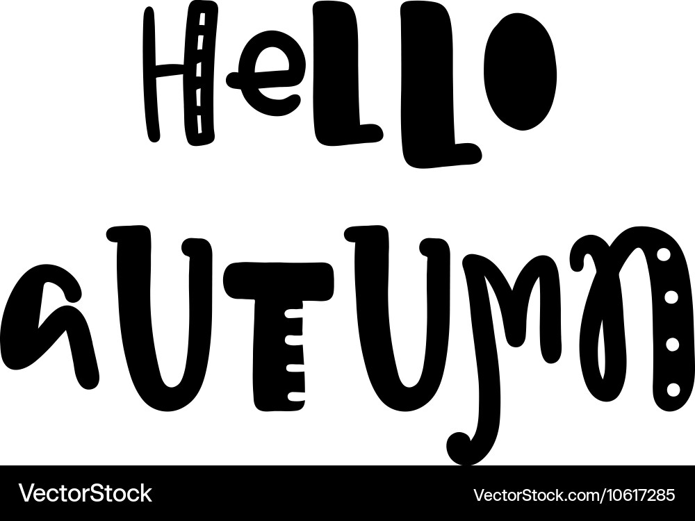 Hand drawn lettering poster Royalty Free Vector Image