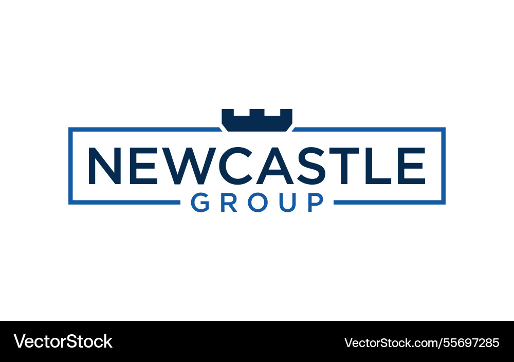 New castle creative logo design palace logo Vector Image