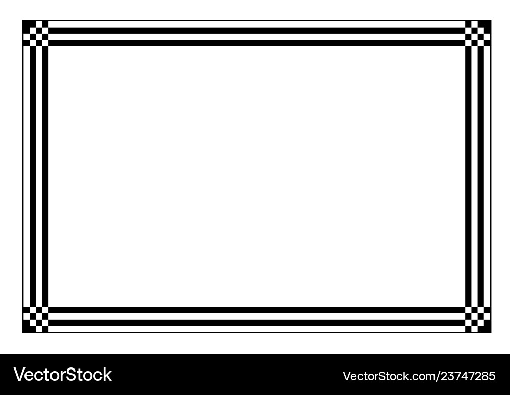 Paper design vintage style page border Royalty Free Vector