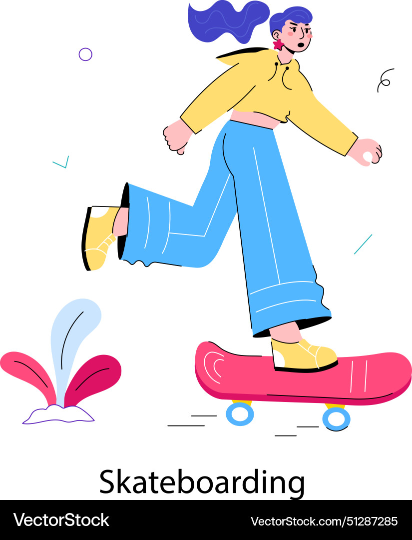 Skateboarding Royalty Free Vector Image - VectorStock