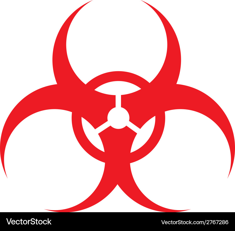 Biohazard sign Royalty Free Vector Image - VectorStock