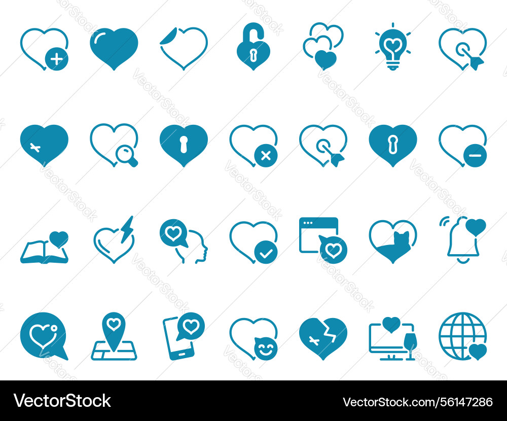 Simple icon on a theme heart Royalty Free Vector Image