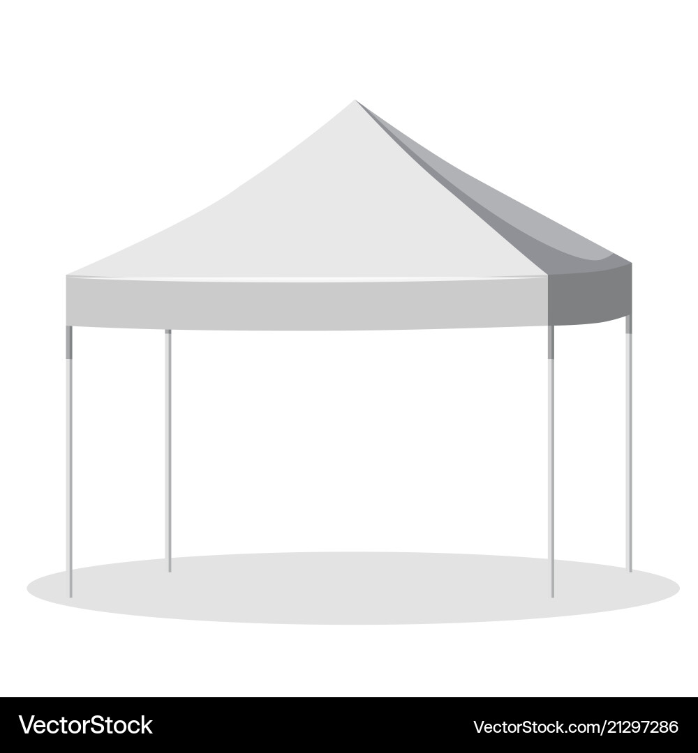 White canopy or tent Royalty Free Vector Image