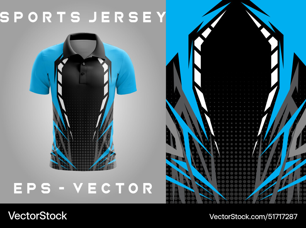 Sports jersey and background design Royalty Free Vector