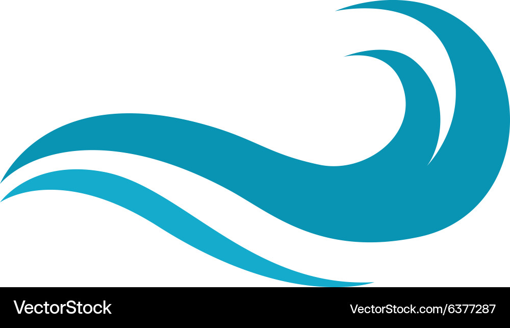 Wave logo Royalty Free Vector Image - VectorStock