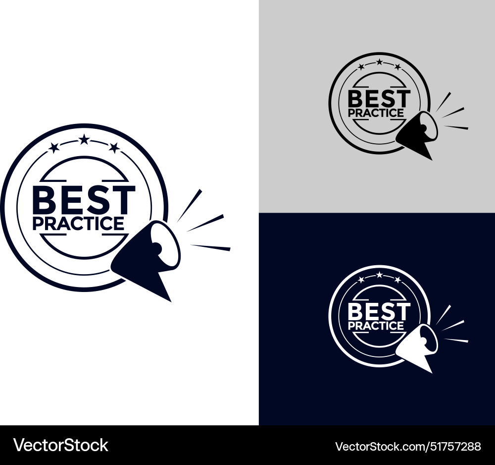 Best practice banner ribbon label Royalty Free Vector Image