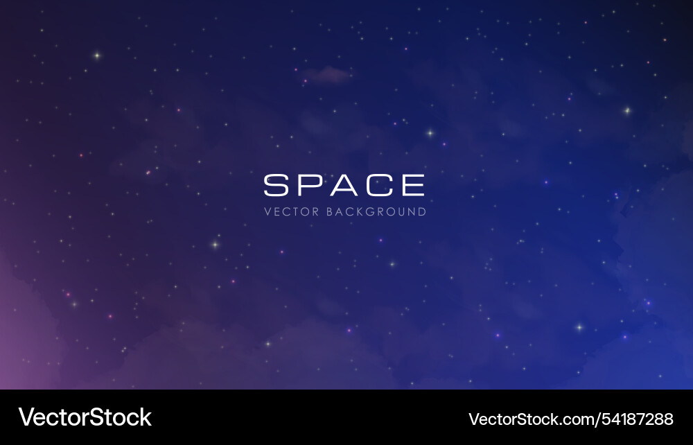 Space background galaxy and universe cosmos Vector Image