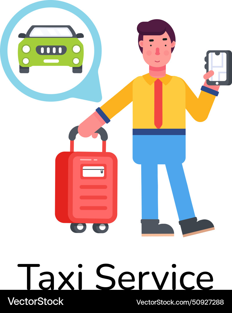 Taxi service Royalty Free Vector Image - VectorStock