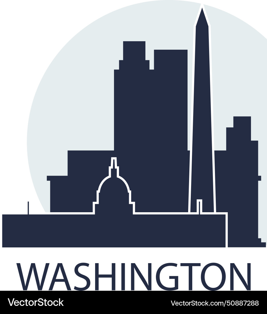 Washington logo Royalty Free Vector Image - VectorStock