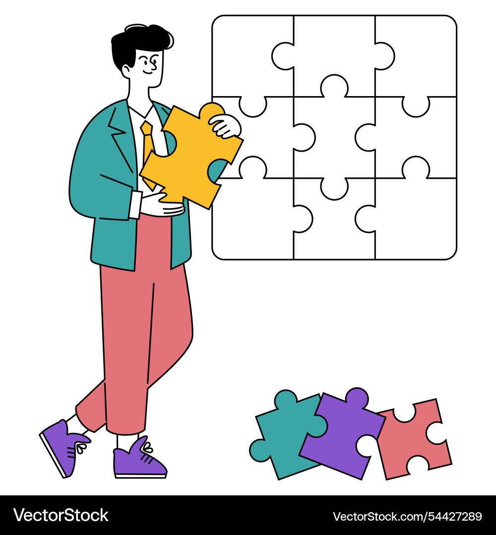 Businessman flat Royalty Free Vector Image - VectorStock