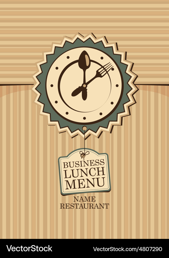 Business lunch Royalty Free Vector Image - VectorStock