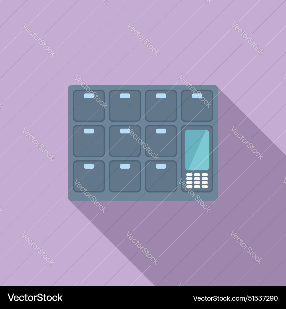 Drum machine creating new music Royalty Free Vector Image