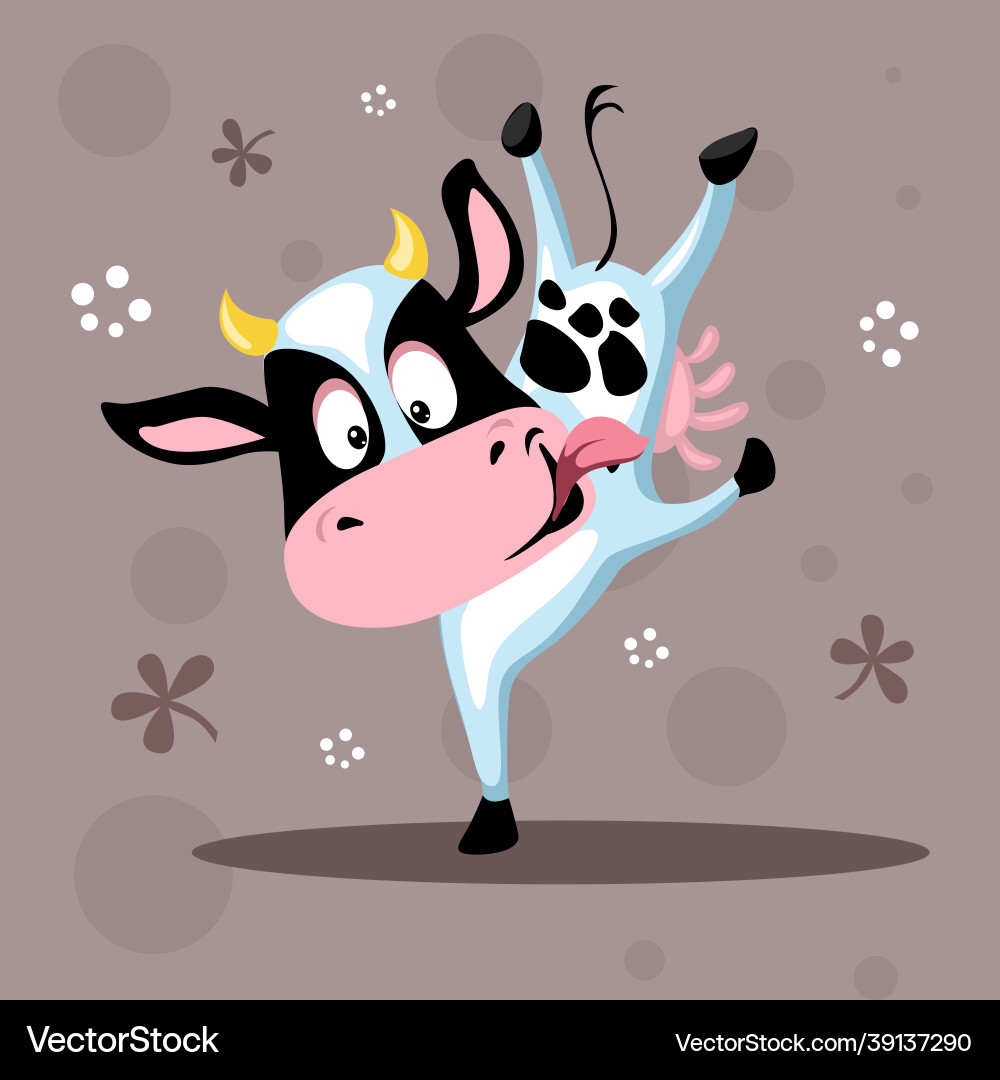 Farm animals animal cute calf cow Royalty Free Vector Image