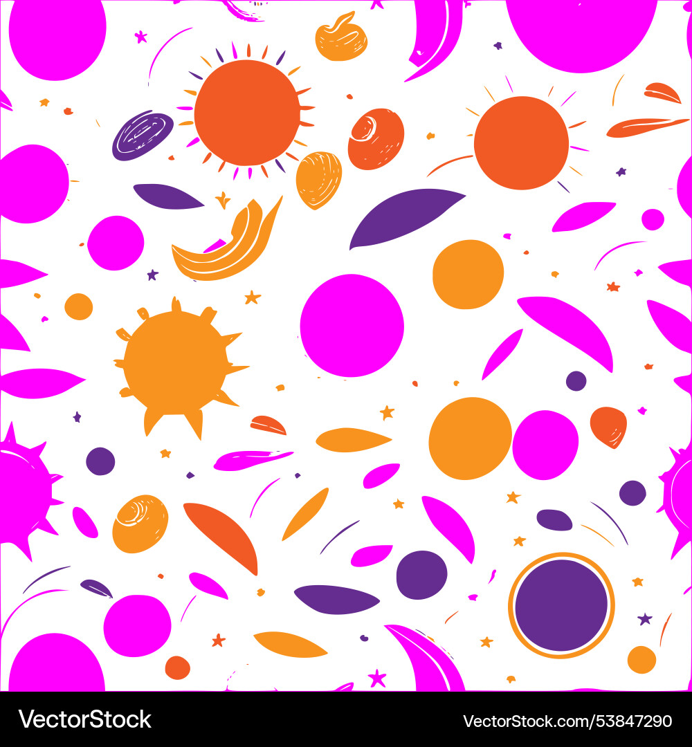 Moon abstract pattern seamless halloween Vector Image
