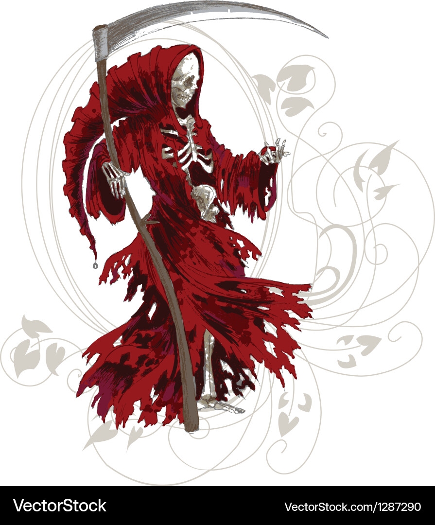 Red Reaper Art Royalty Free Vector Image - VectorStock