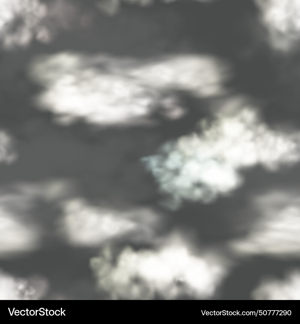 Seamless pattern clouds smoke background Vector Image