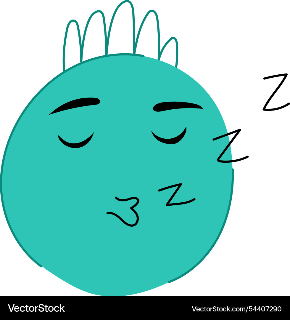 Smile comic face cartoon Royalty Free Vector Image