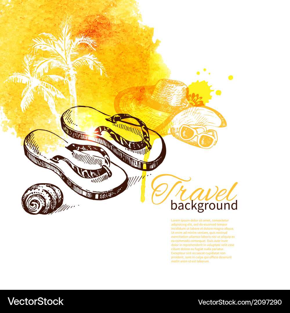 Travel and holiday background Royalty Free Vector Image