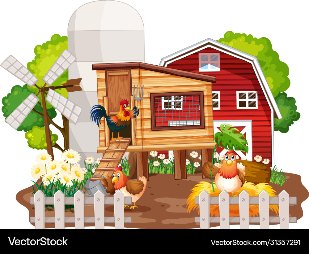 Farm Animals Background Royalty Free Vector Image