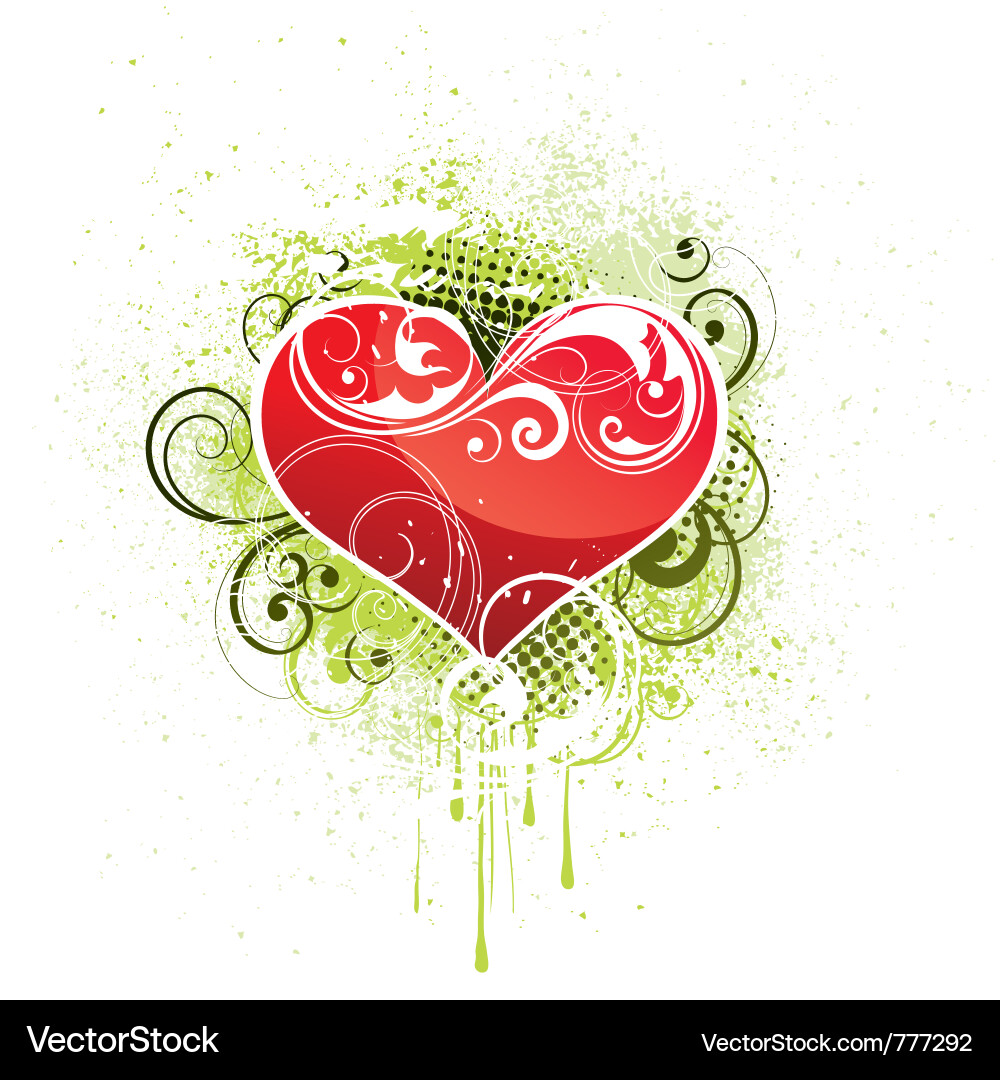 Abstract heart Royalty Free Vector Image - VectorStock