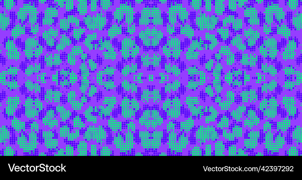 Leopard Pixel Art Stain Pattern Royalty Free Vector Image