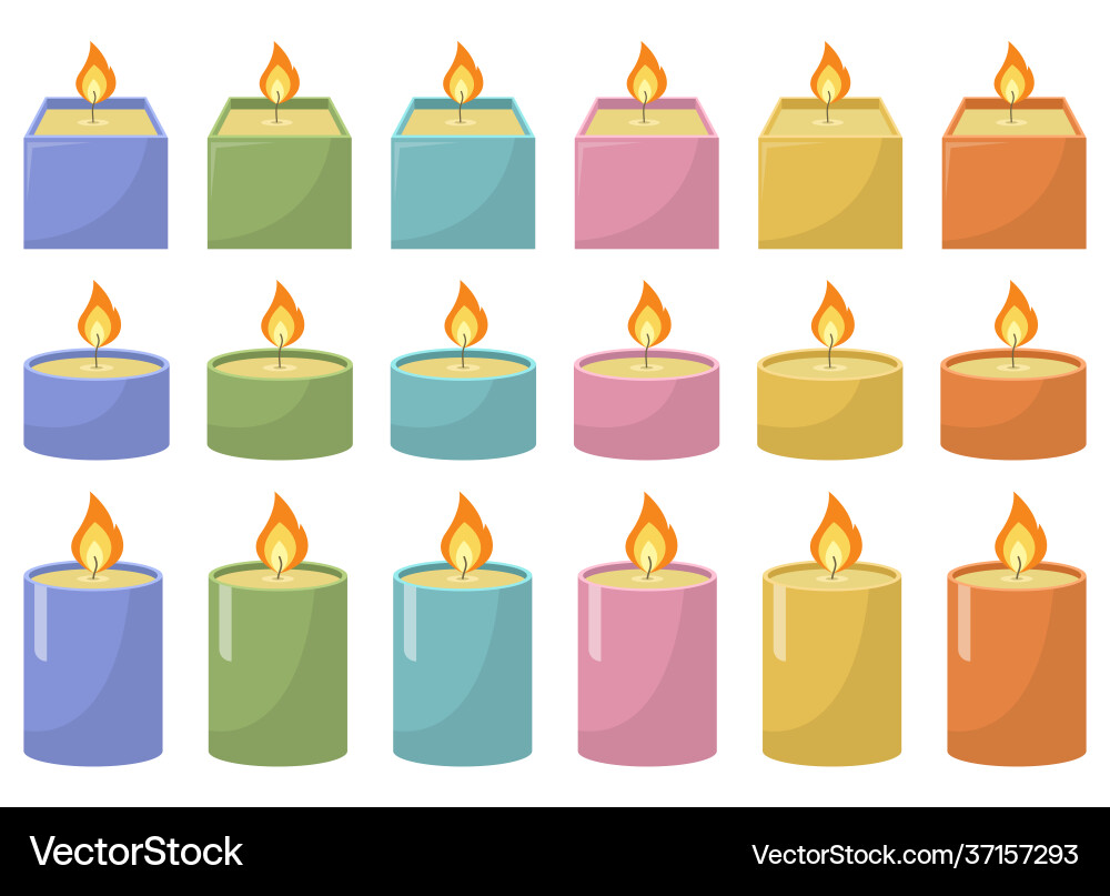 Candle design isolated on white background Vector Image
