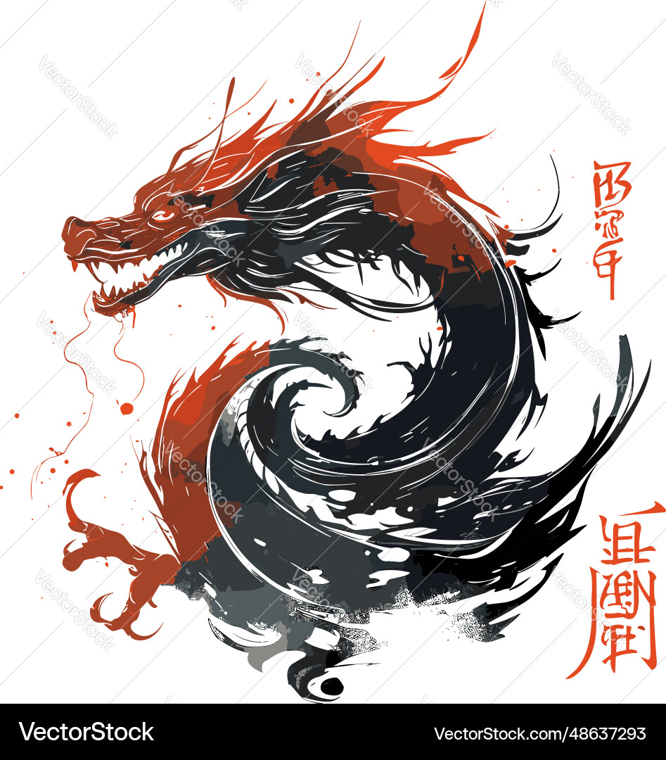 Chinese dragon Vector Images & Graphics for Commercial Use | VectorStock