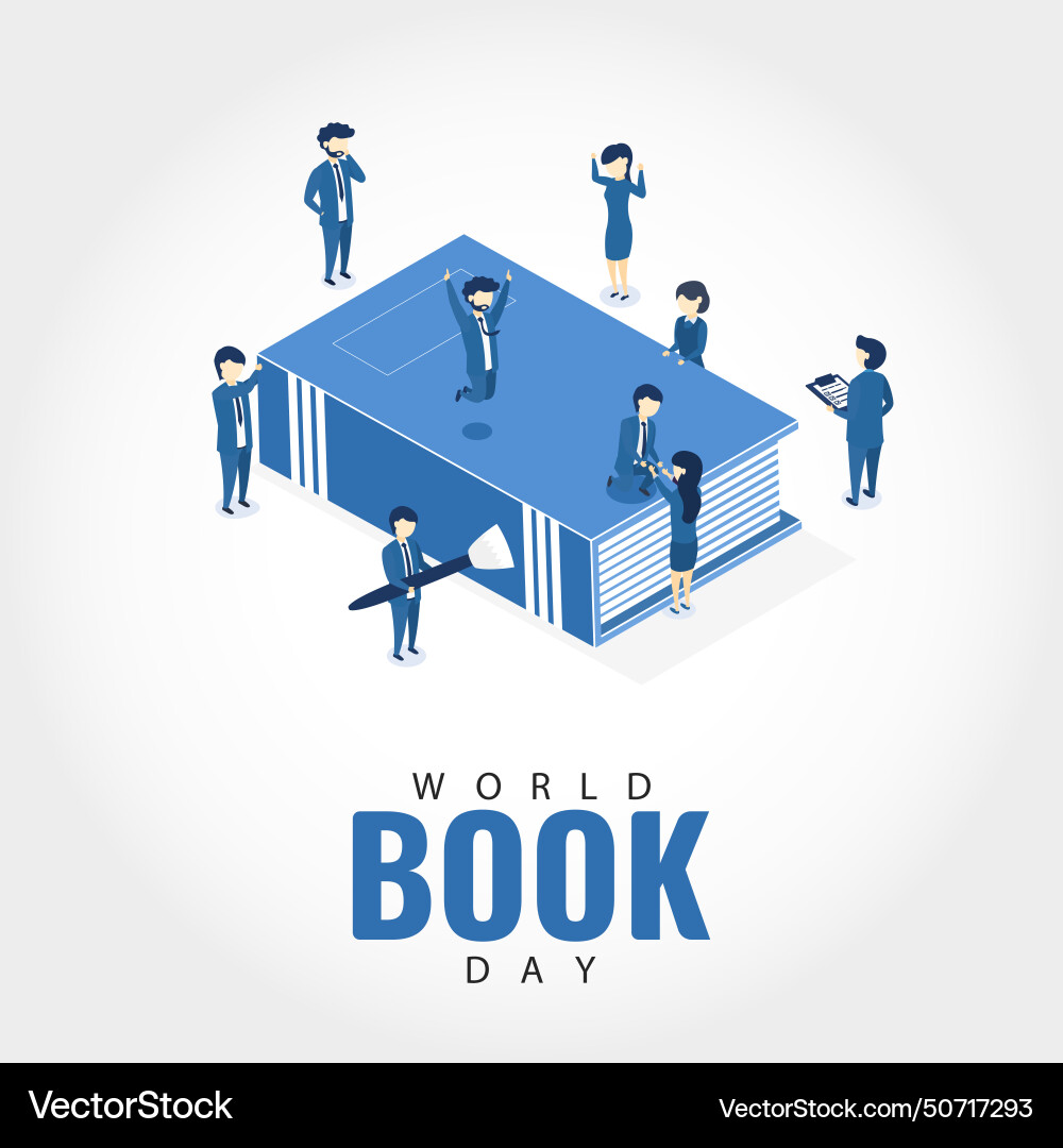 World book day Royalty Free Vector Image - VectorStock