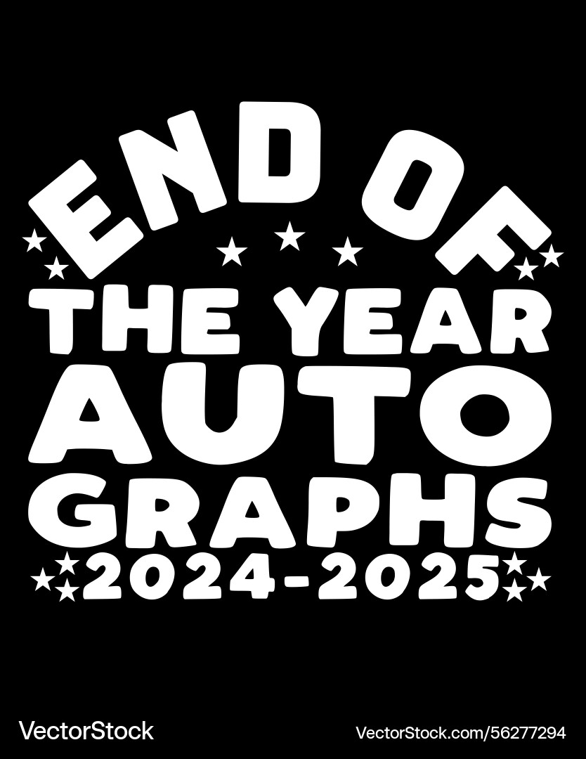 2024-2025 auto graphs - year-end data art Vector Image