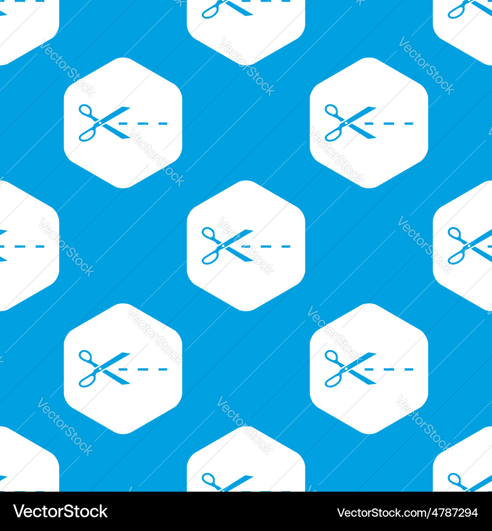 Cut hexagon pattern Royalty Free Vector Image - VectorStock