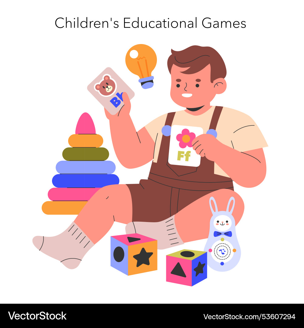 Knowledge for all flat Royalty Free Vector Image