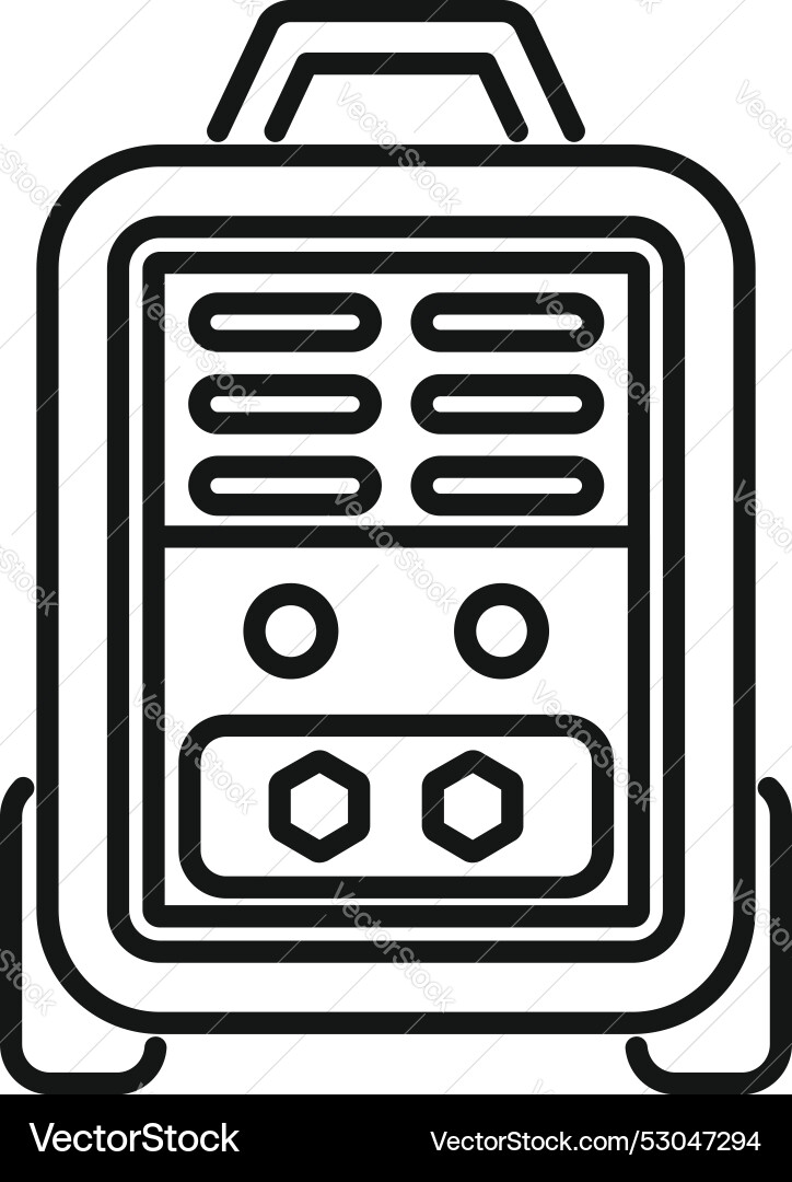 Portable power generator providing electricity Vector Image