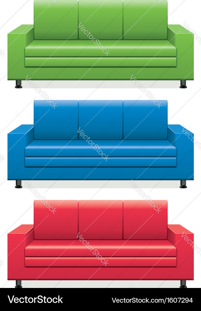 Sofas Royalty Free Vector Image - VectorStock