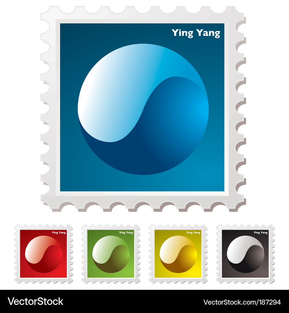 Yang stamp Royalty Free Vector Image - VectorStock