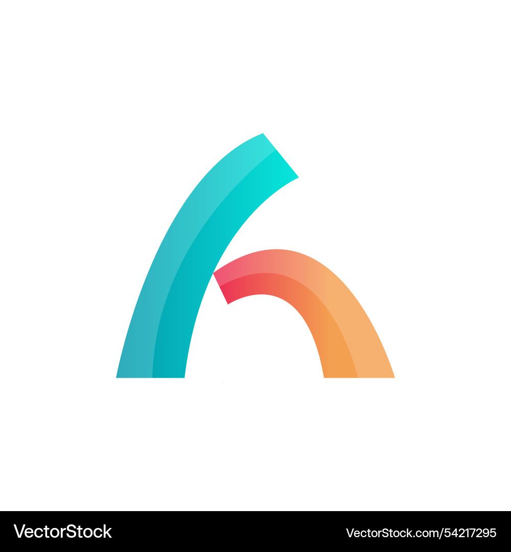 A letter gradient logo Royalty Free Vector Image
